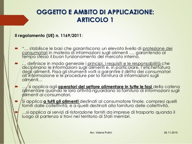 Il Regolamento (UE) n. 1169/2011 gli ultimi segreti per la GDO