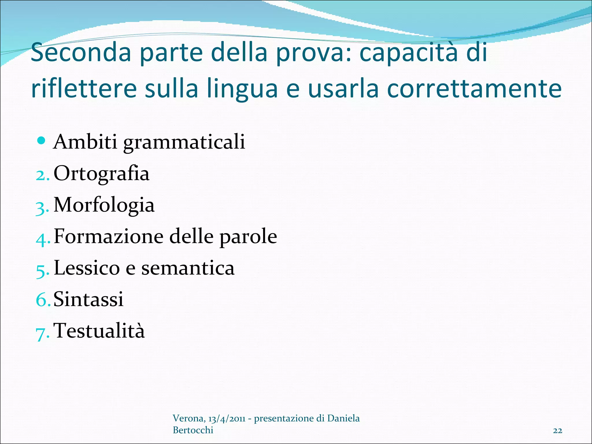 Le prove INVALSI. Quadro di riferimento e struttura | PPT