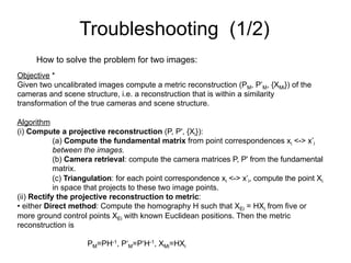 Structure and Motion - 3D Reconstruction of Cameras and Structure | PDF