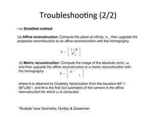 Structure and Motion - 3D Reconstruction of Cameras and Structure | PDF