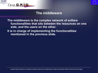 Grid Infrastructure Architecture A Modular Approach from CoreGRID | ODP | Computing | Technology ...