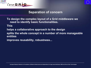 Grid Infrastructure Architecture A Modular Approach from CoreGRID | ODP ...
