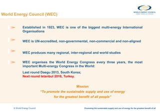 Gilberto Callera e Paolo D'Ermo - WEC Italia - WEC Energy Scenarios to ...