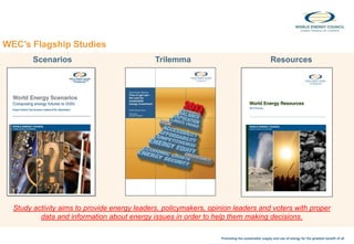 Gilberto Callera e Paolo D'Ermo - WEC Italia - WEC Energy Scenarios to ...
