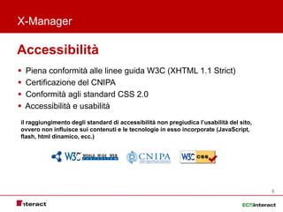 Presentazione X Manager | PDF