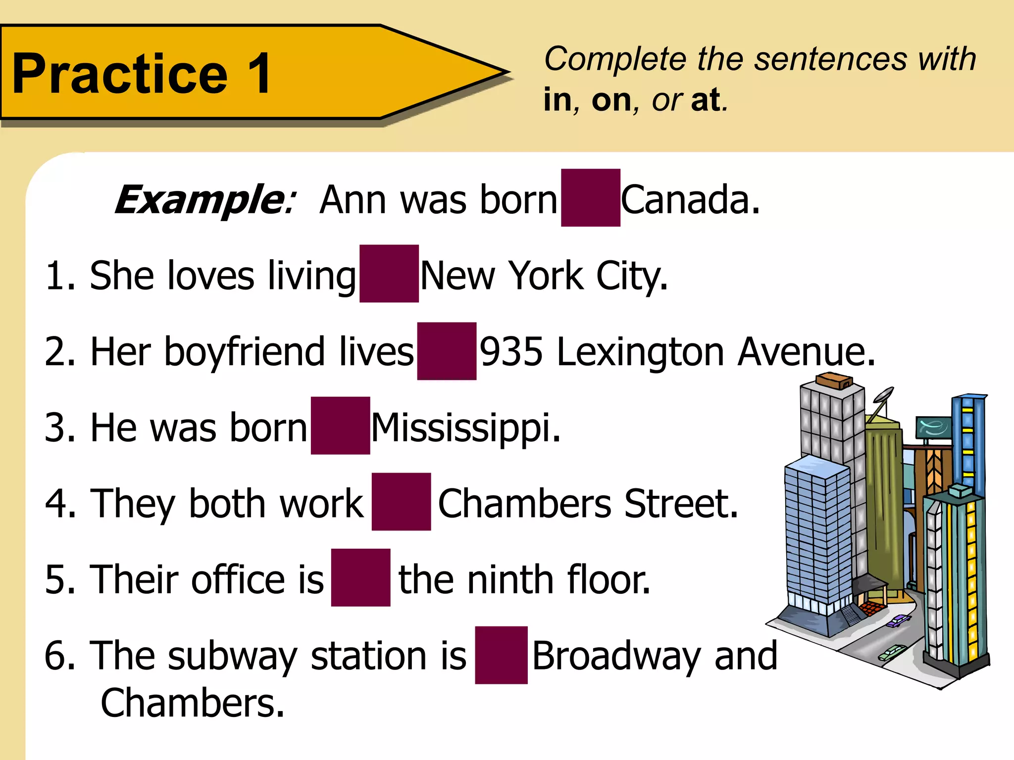 Present be questions with where | PPT