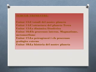 Biologia i geologia 1r batxillerat | PPT