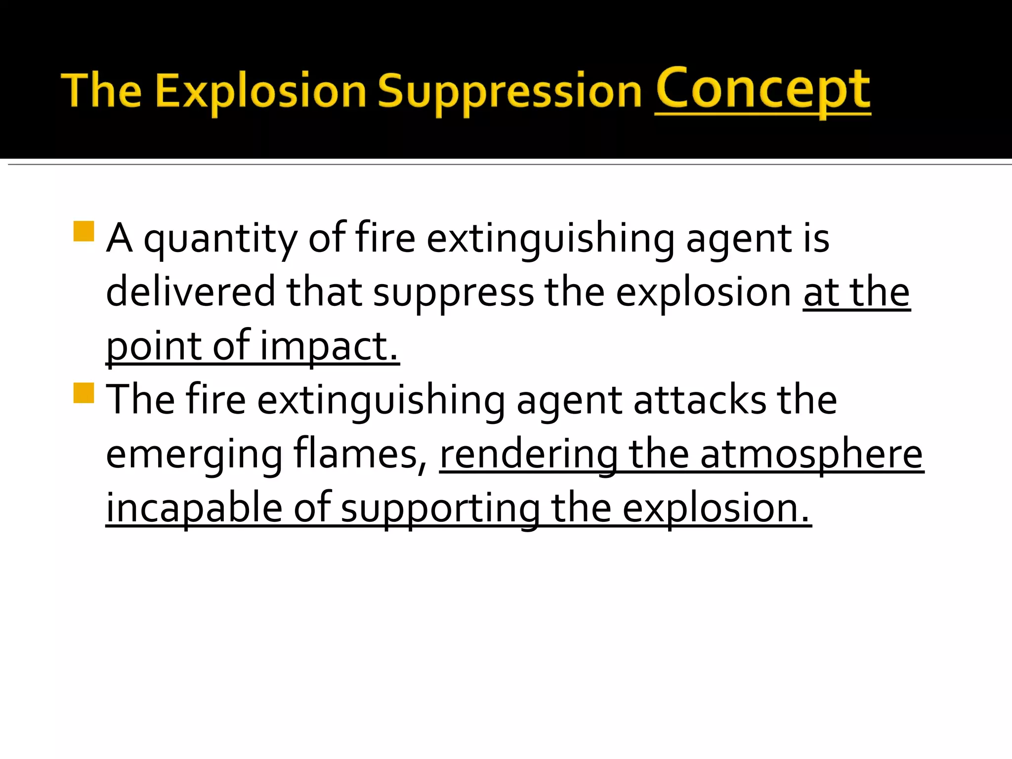 Fire extinguishers Ecaro-25 as explosion suppression | PPT | Chemistry ...