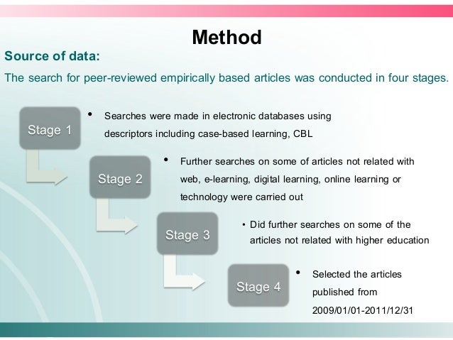Case-Based Learning on Web in Higher Education: A Review of Empirical…