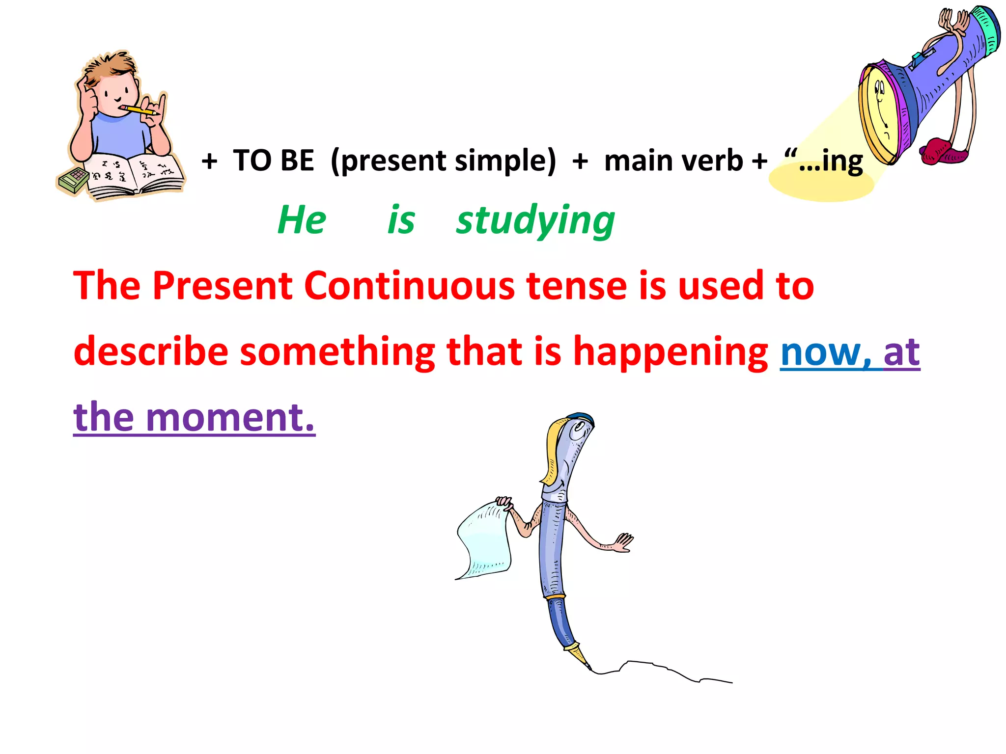 Present continuous tense | PPT