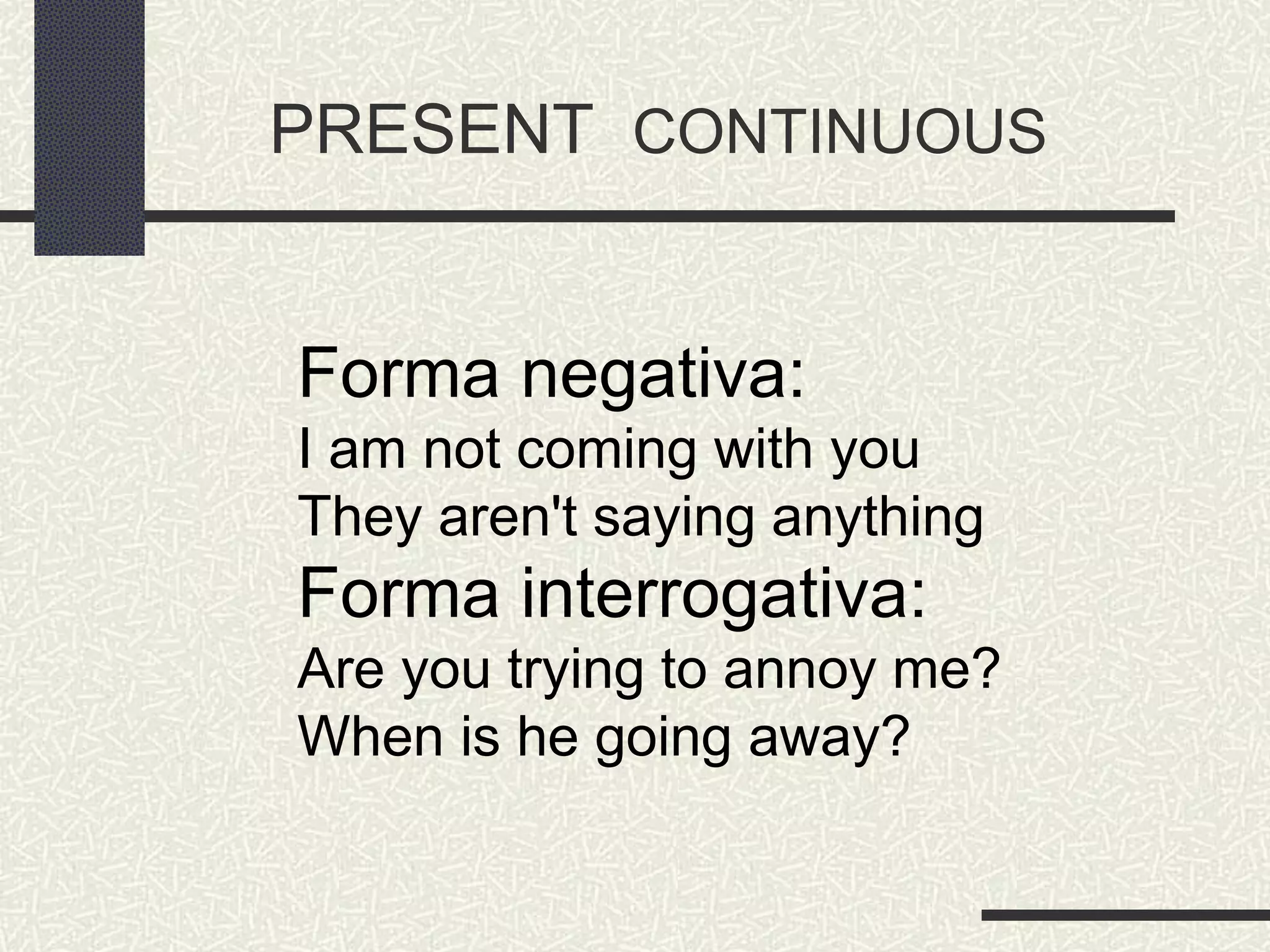 Present continuous | PPTX