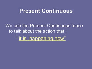 Present continous 6to | PPT