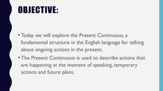 Present continous Rules with examples .pptx