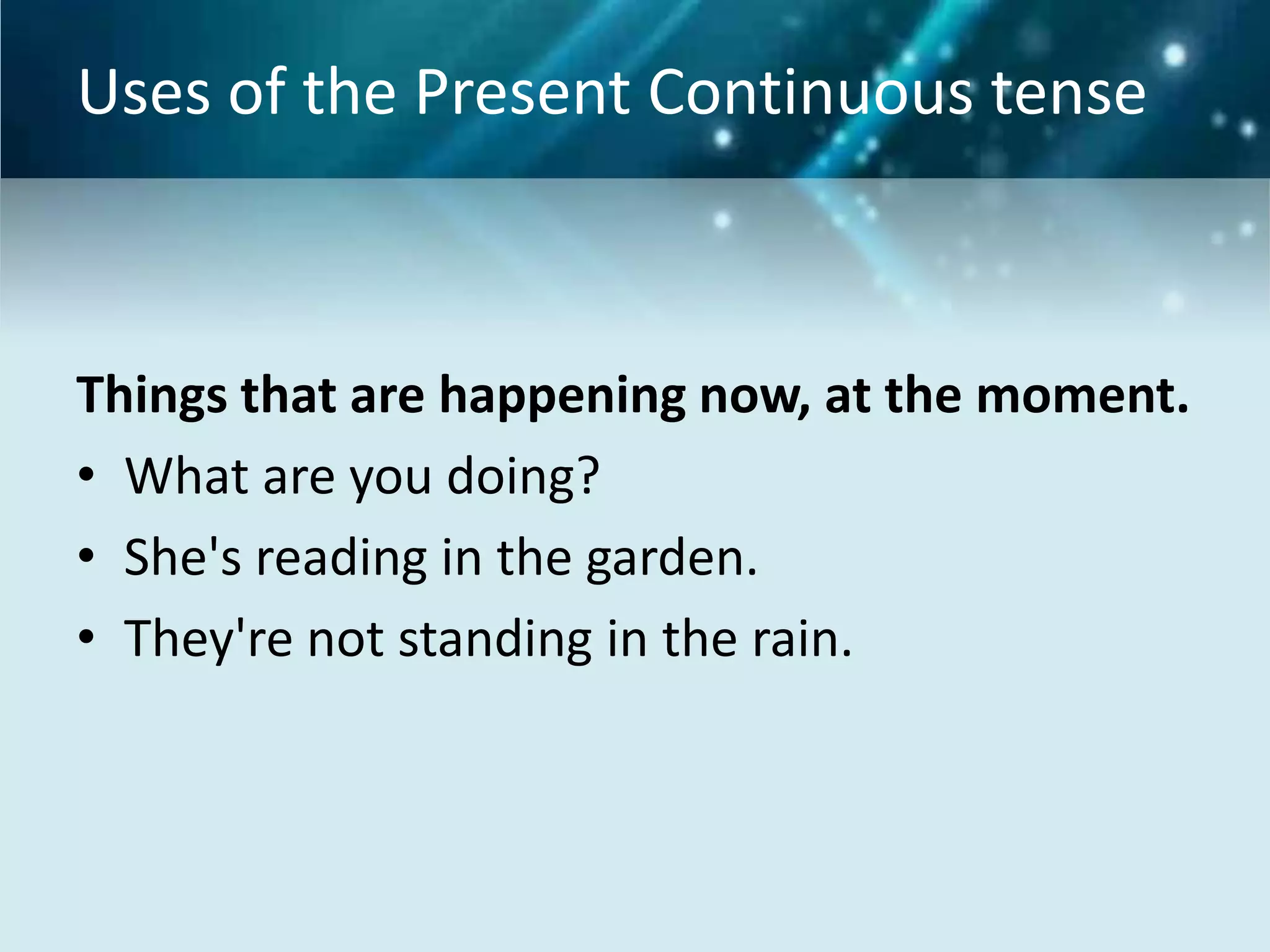 Present continuous | PPT