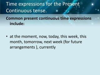 Present continuous | PPTX
