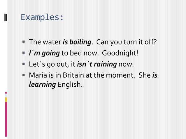 Present continuous vs Simple present | PPT