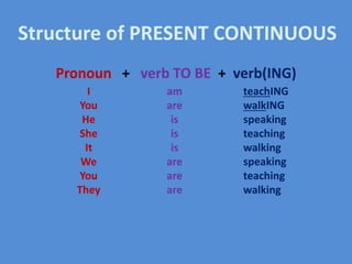 Present continuous | PPT