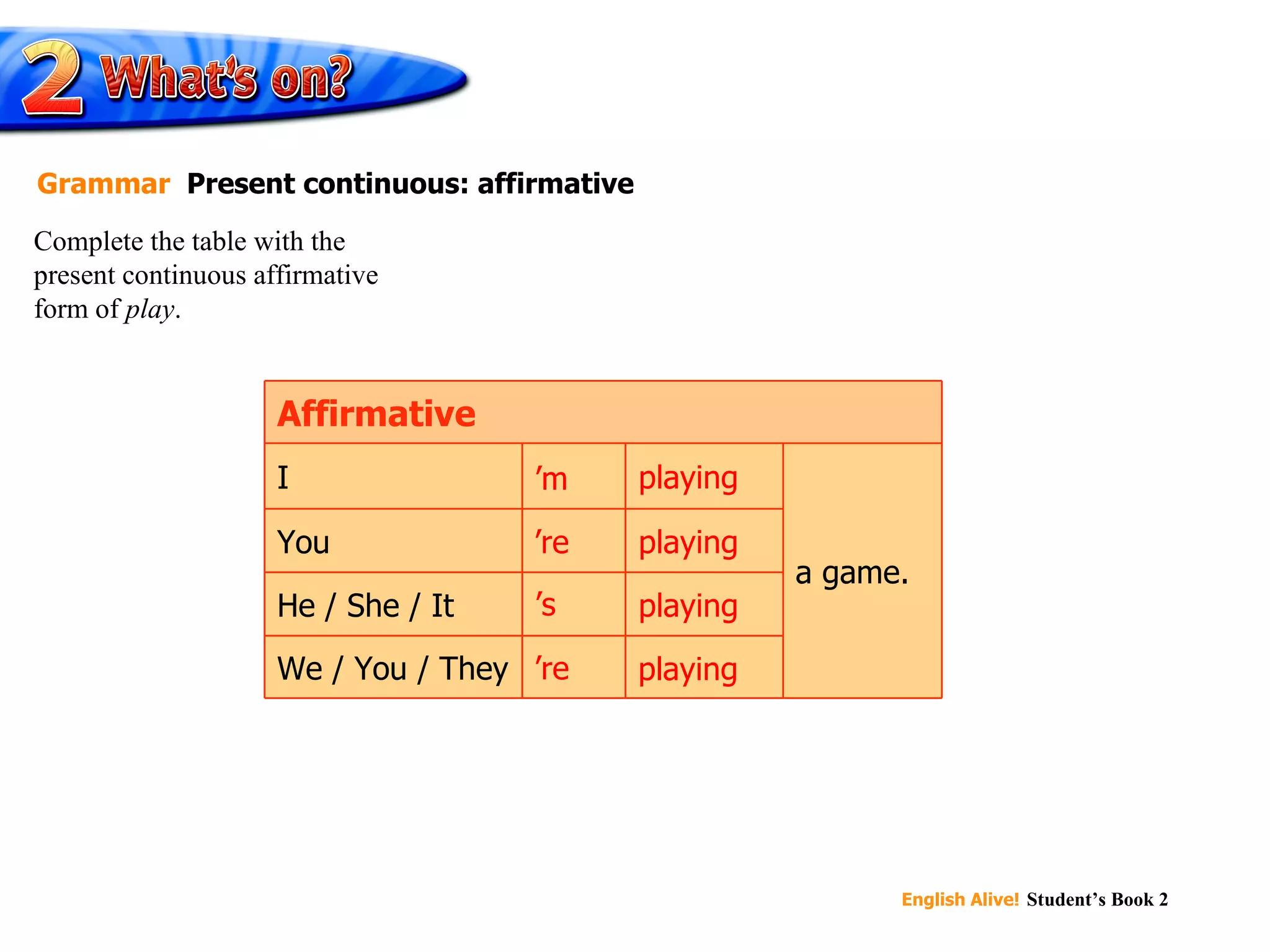 Present continuous | PPT