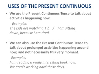 Present continuous | PPTX