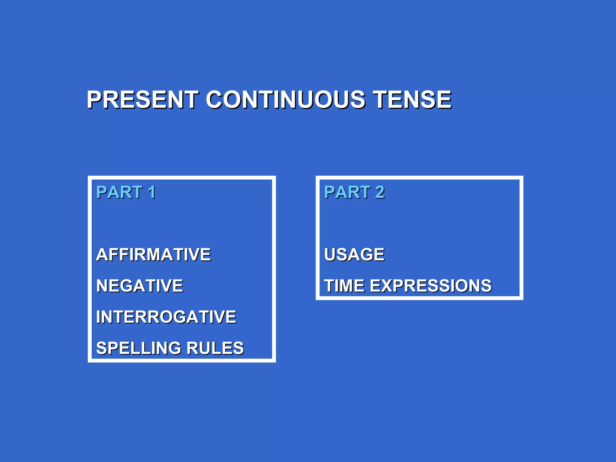 Present continuous | PPT