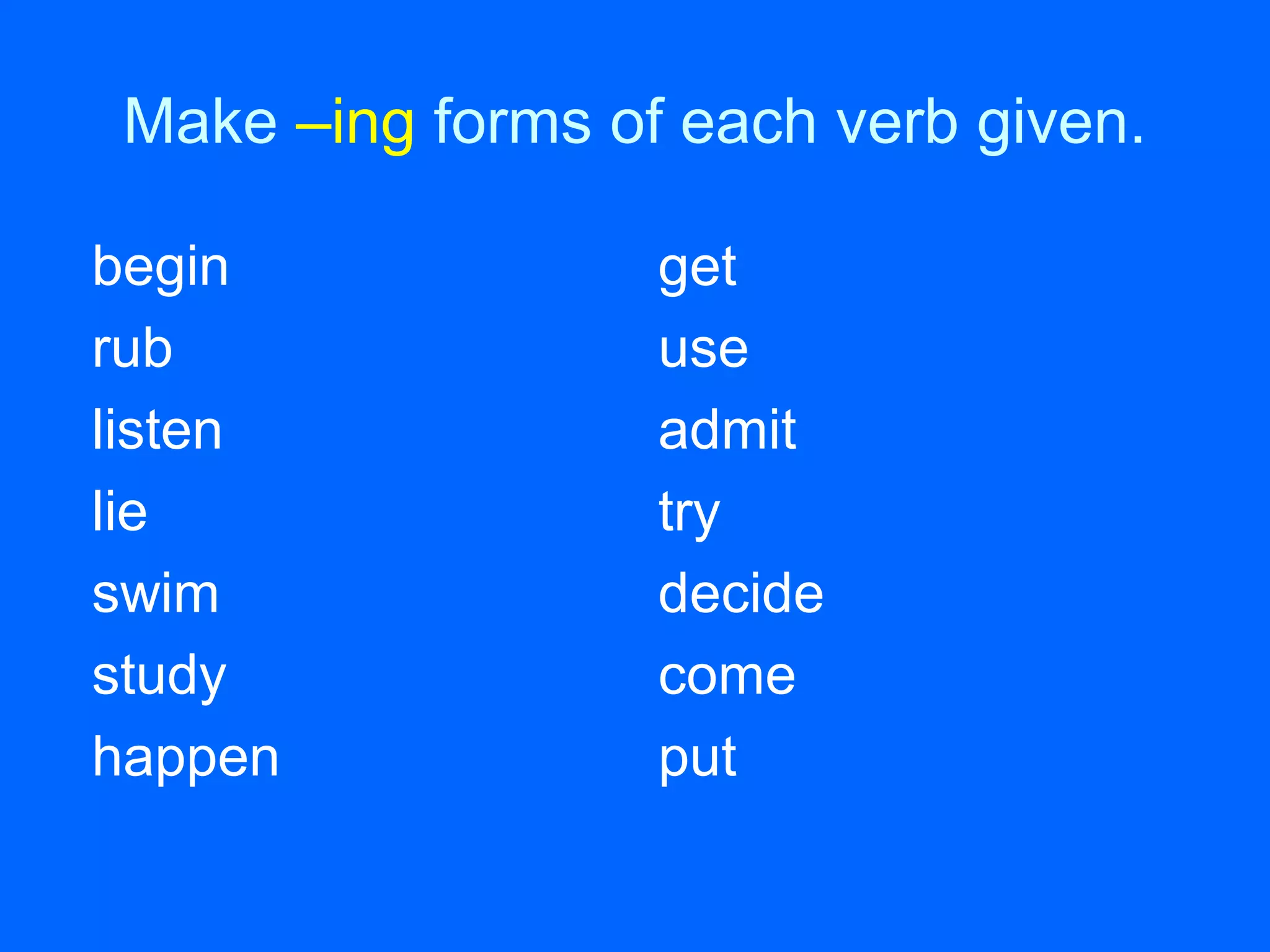 Present continuous | PPT