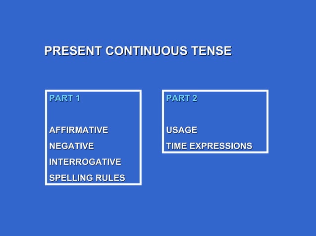 Present continuous | PPT
