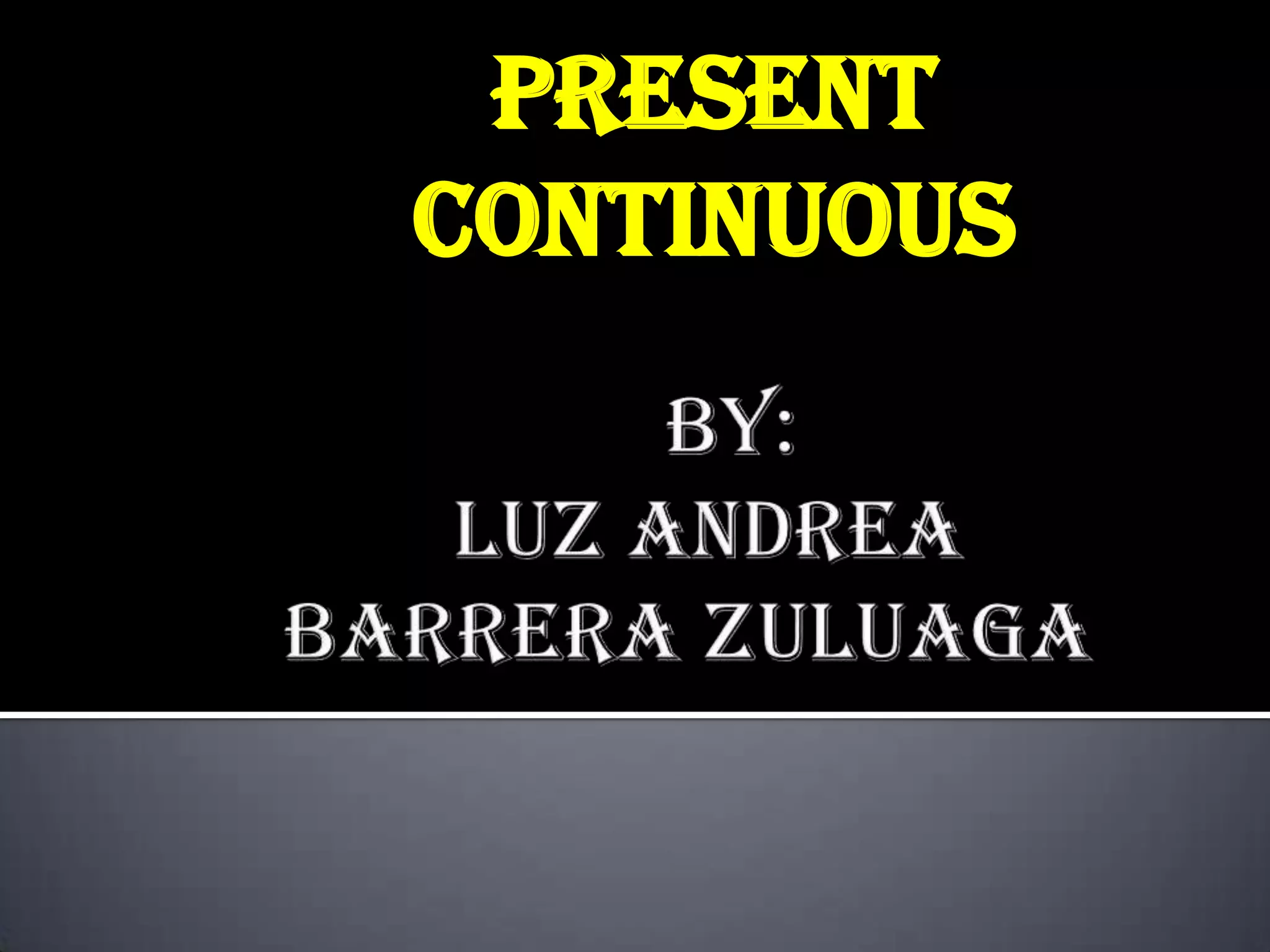 Present continuous | PPTX