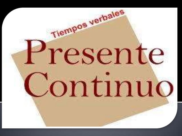Present continuous | PPTX