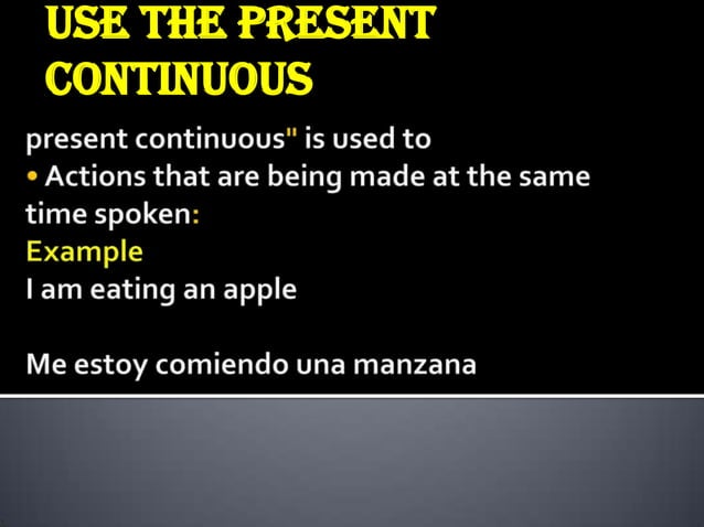 Present continuous | PPTX