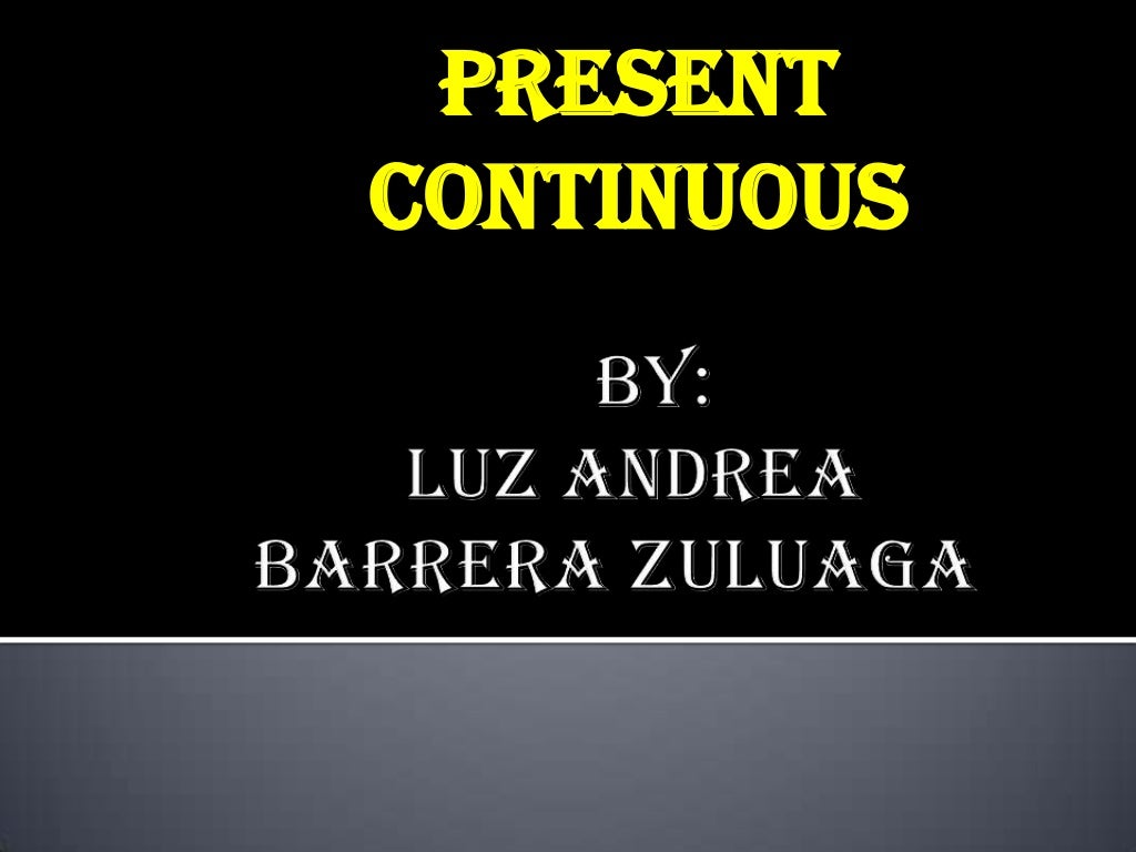 present-continuous
