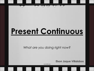 Present continuous | PPT