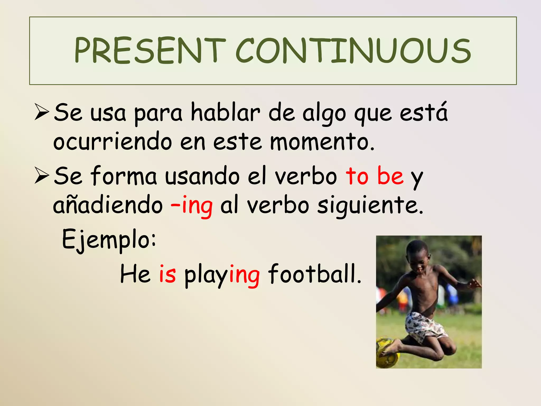 Present continuous | PPTX