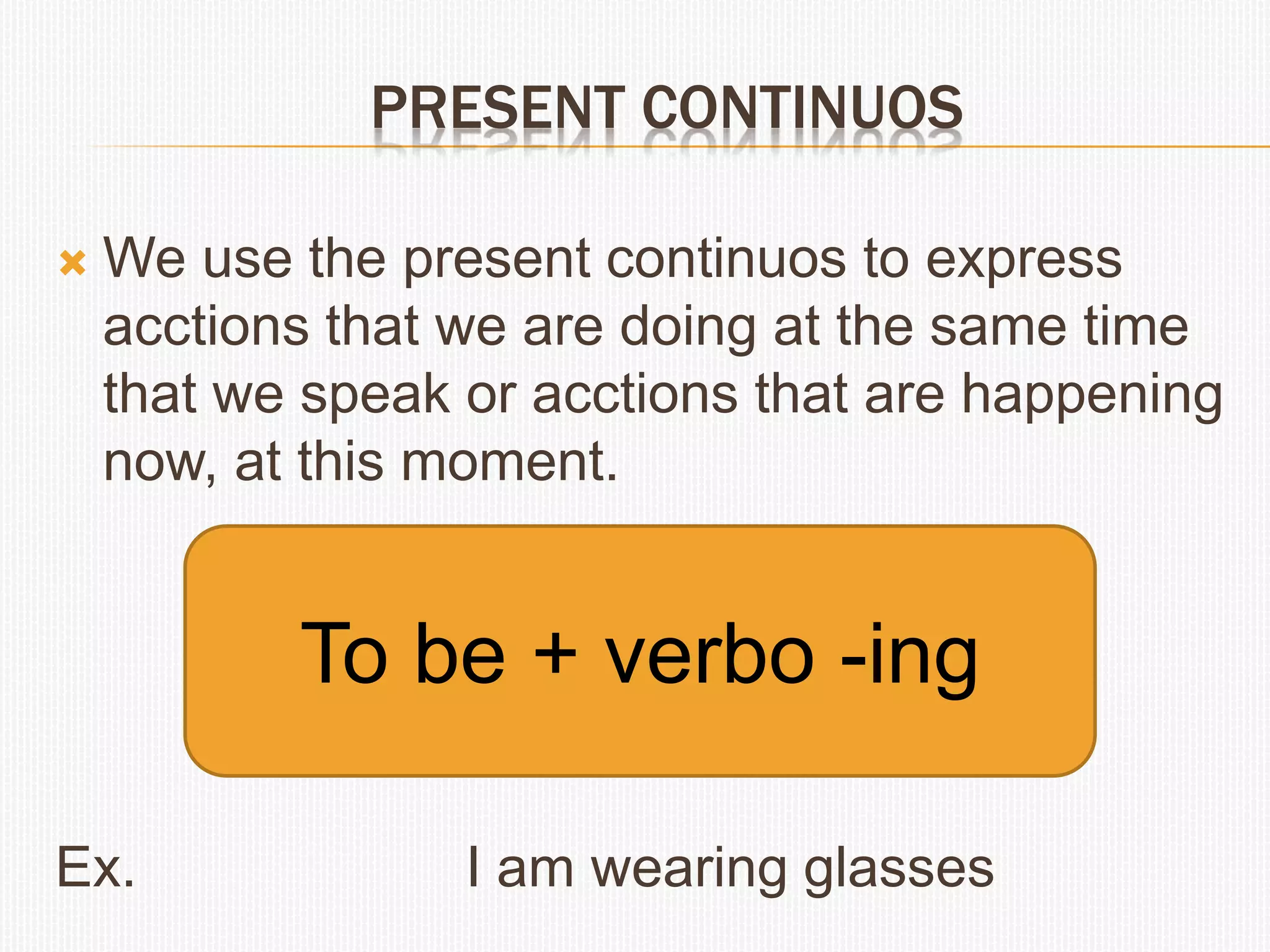 Present continuous | PPT
