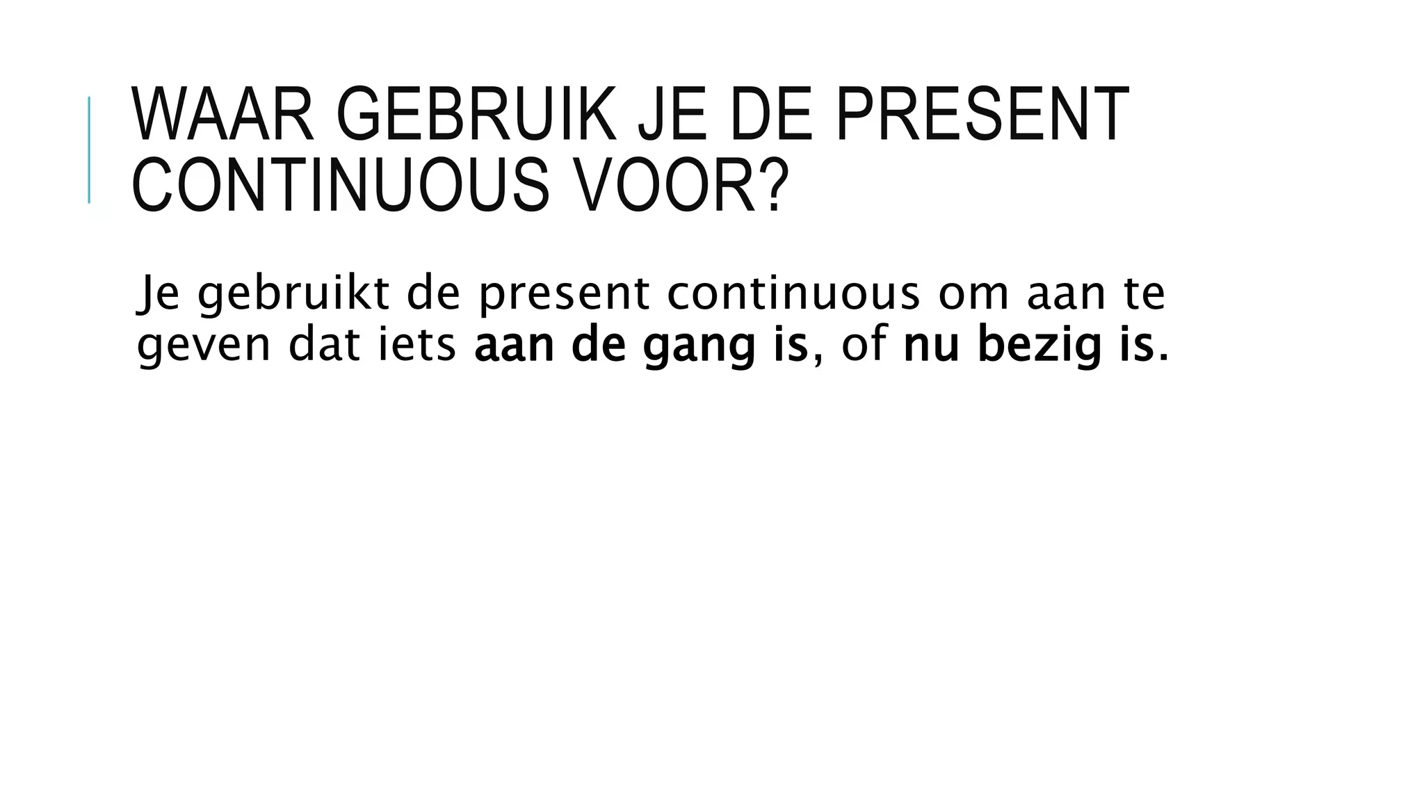 Present continuous | PPTX