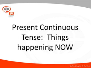 Present continuous | PPTX