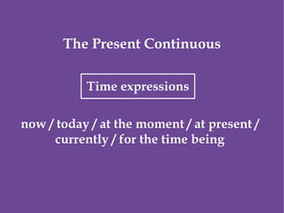 Present continuous | PDF