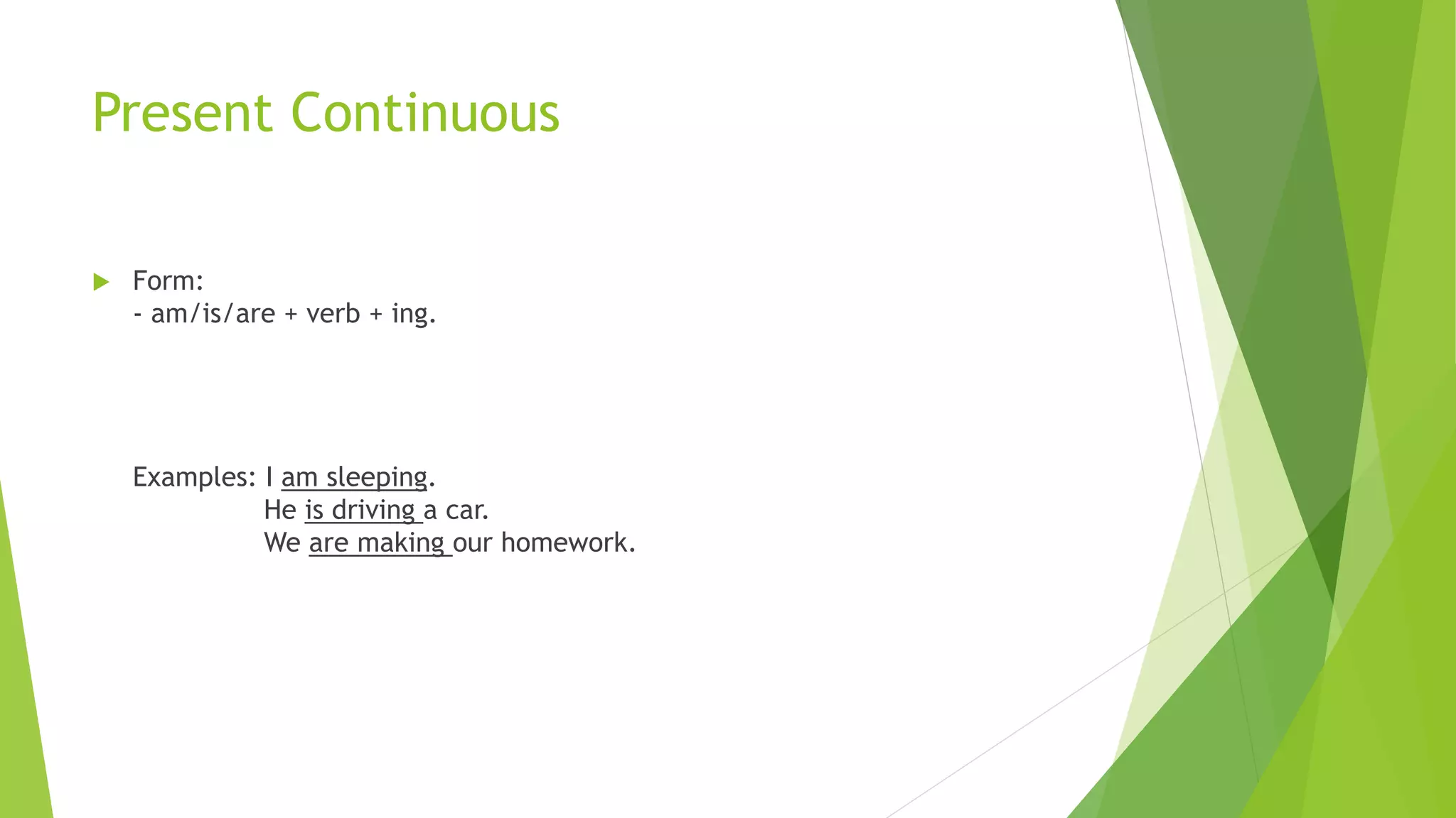 Present continuous | PPT