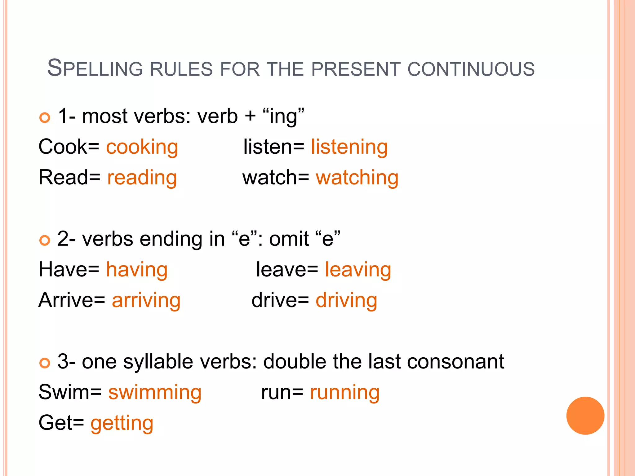 Present continuous | PPTX