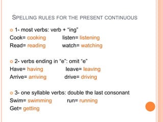 Present continuous | PPTX