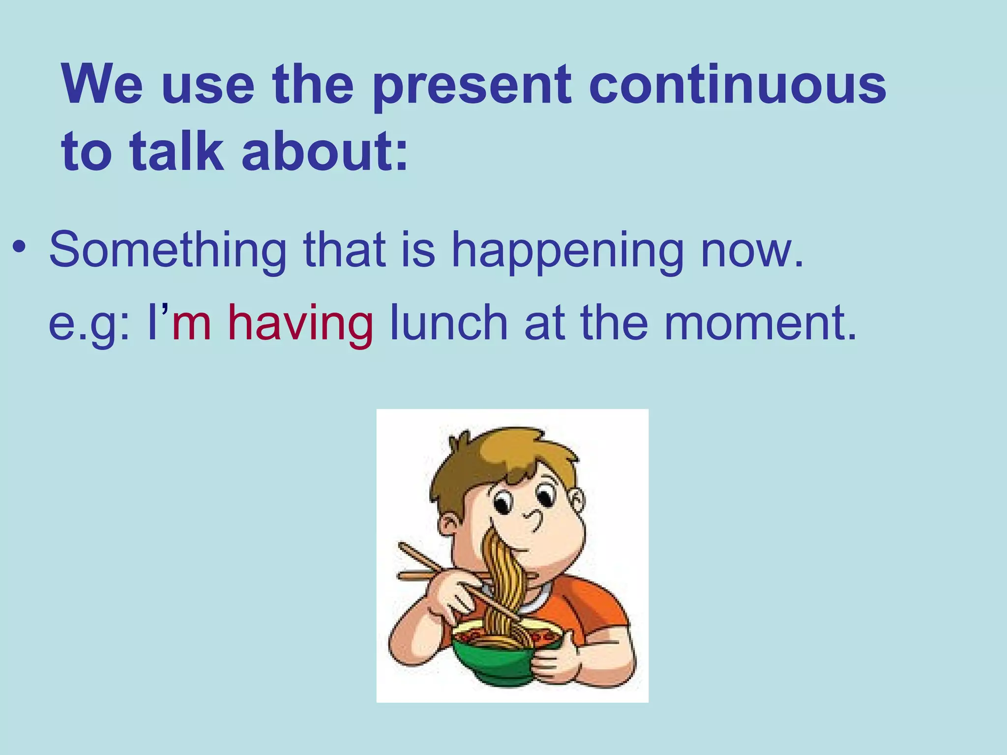Present continuous | PPT