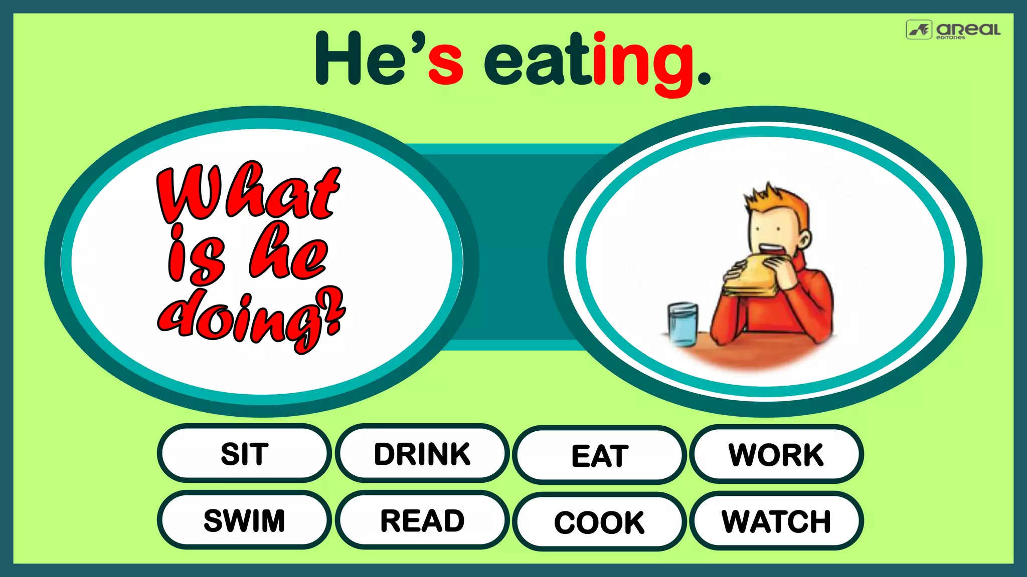 Present Continuous | PPTX | Food & Drink