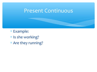 Present continuous | PPT