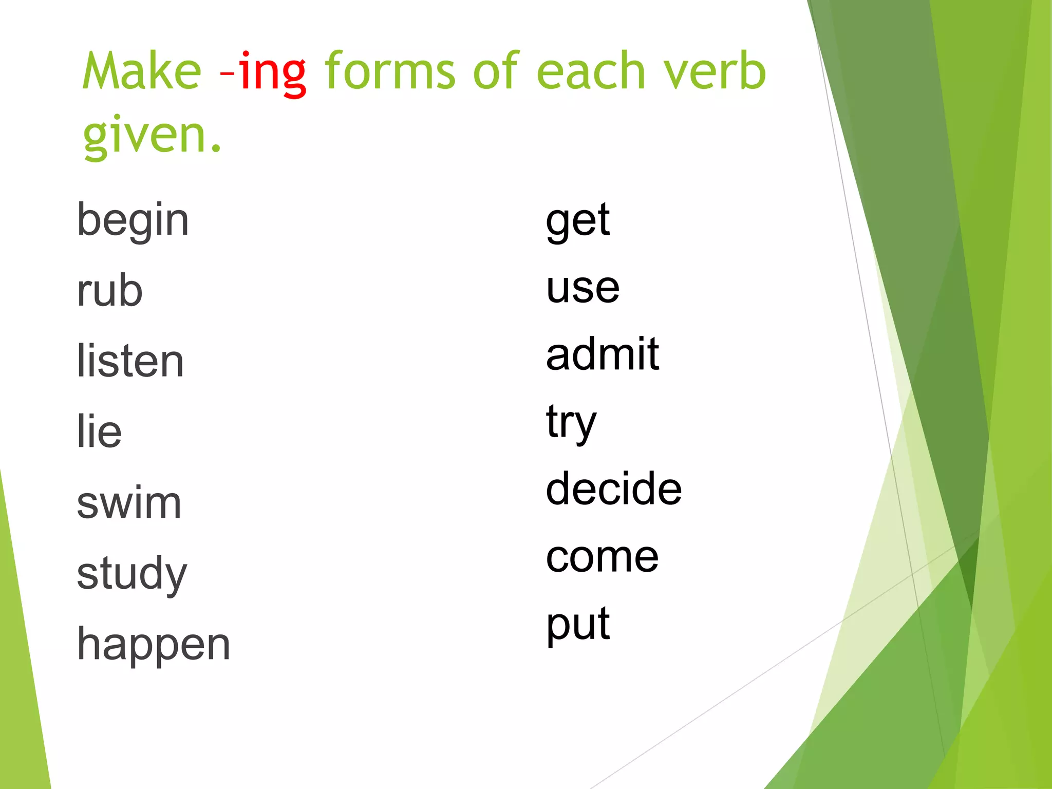 Present Continuous | PPTX