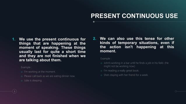 Present continuous | PPT