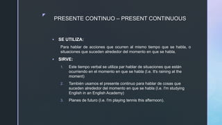 Present continuous | PPTX