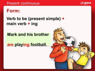 present continuous tense Grammar lessons | PPT