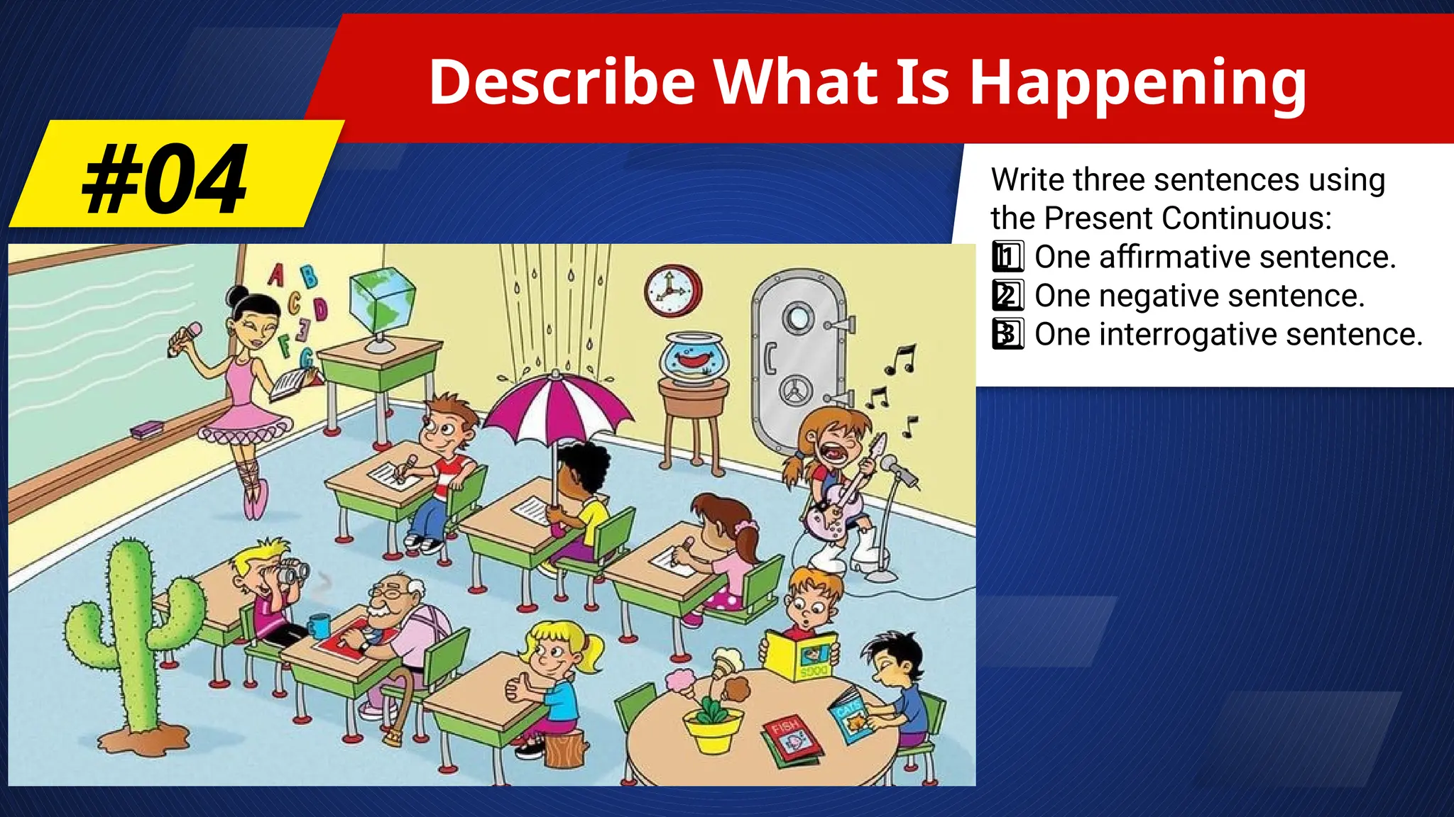 Present Continuous - Slides para aulas inglês | PPTX