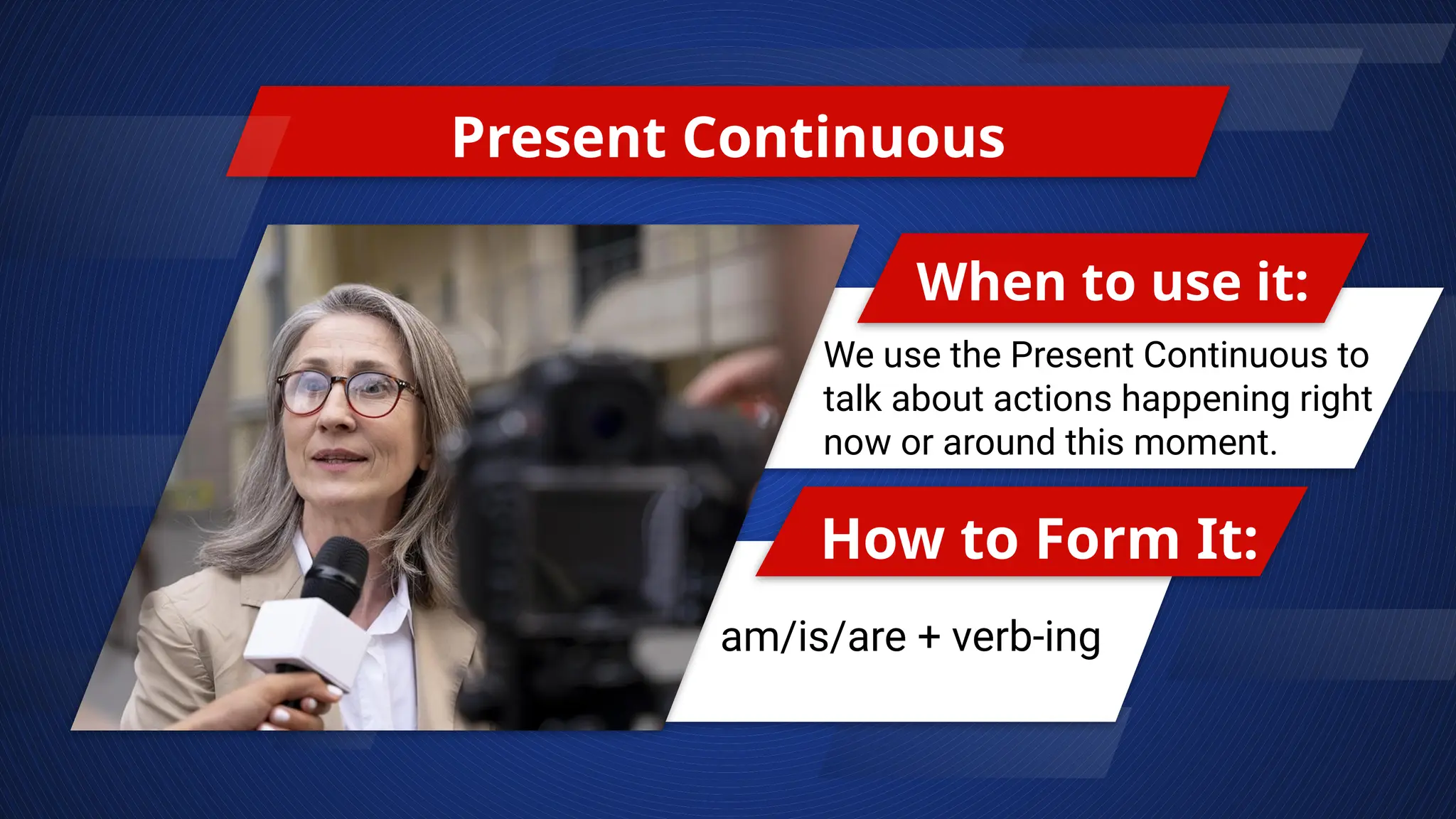 Present Continuous - Slides para aulas inglês | PPTX