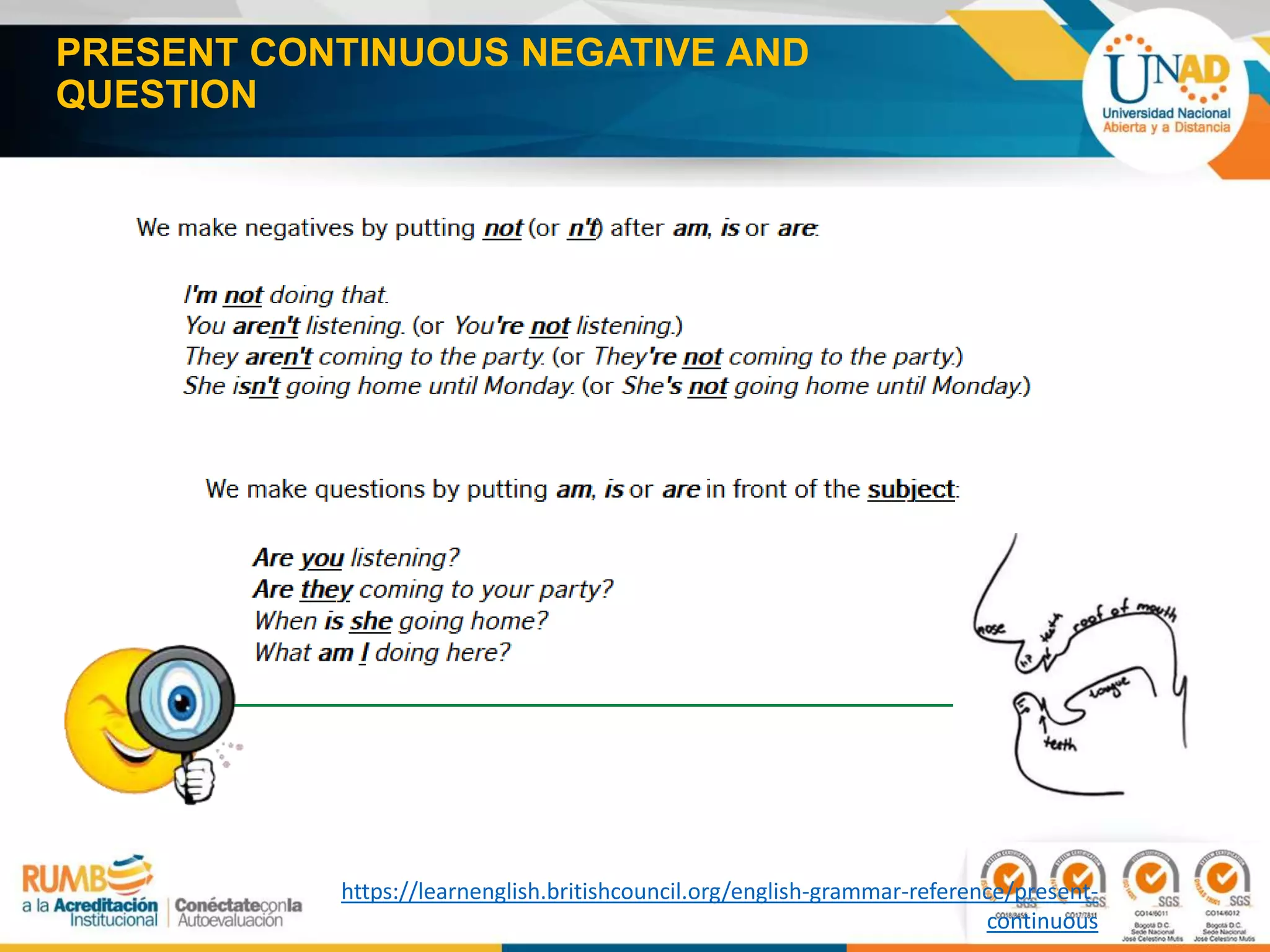 Present continuous describing people | PPTX