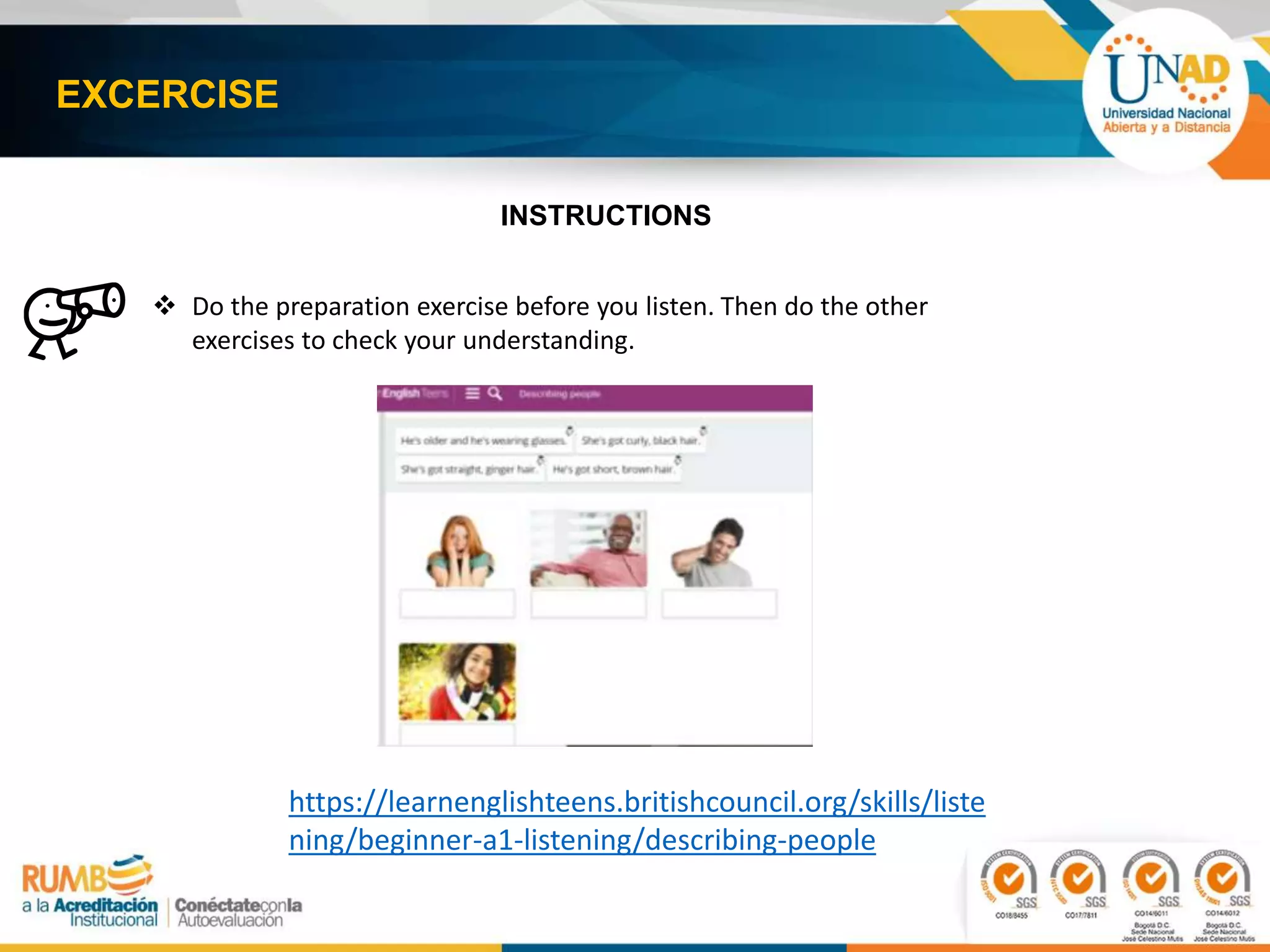 Present continuous describing people | PPTX